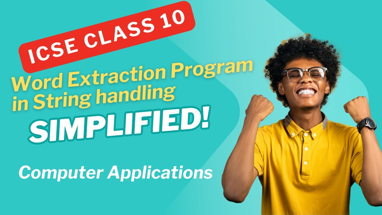 ICSE Class 10 Java Program – Extract Words from Sentence | String Handling in Java