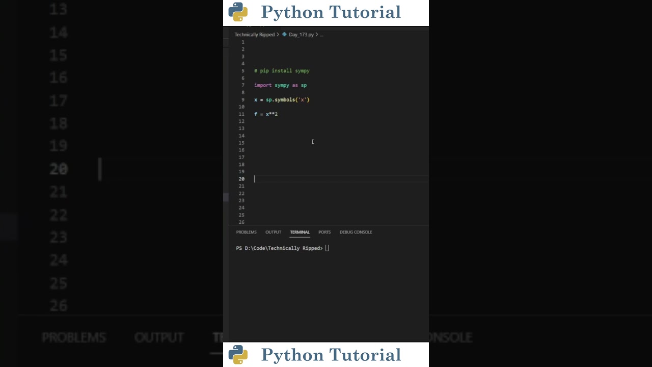 Calculate Derivatives With Python | Python Tutorial