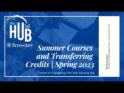 Summer Courses and Transfer Credit Recording | Spring 2023