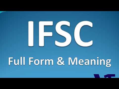IFSC Full Form | IFSC का पुरा नाम