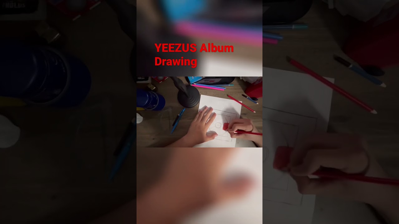YEEZUS Album Cover Drawing Time-Lapse #art #yeezus #timelapse #drawing