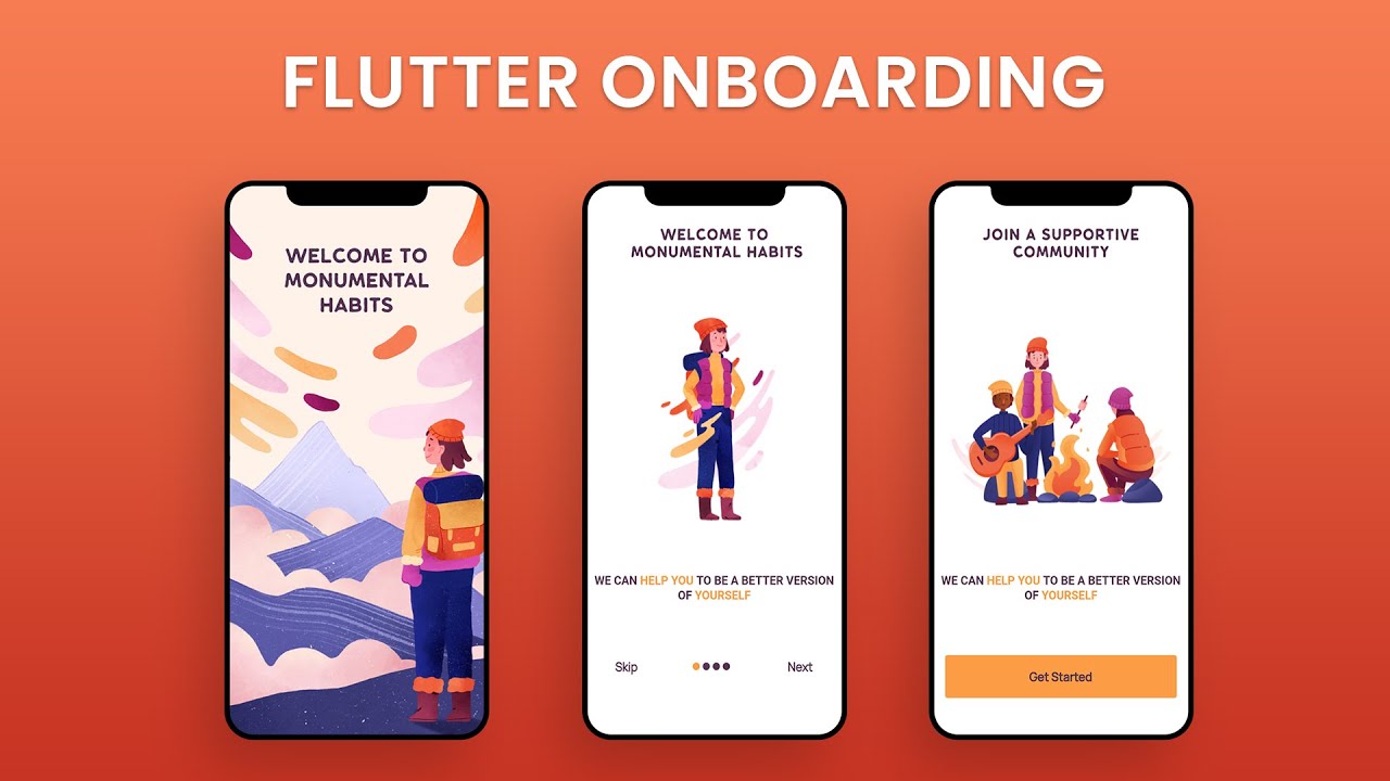 Flutter Onboarding Screen Tutorial | Habit App | speed code