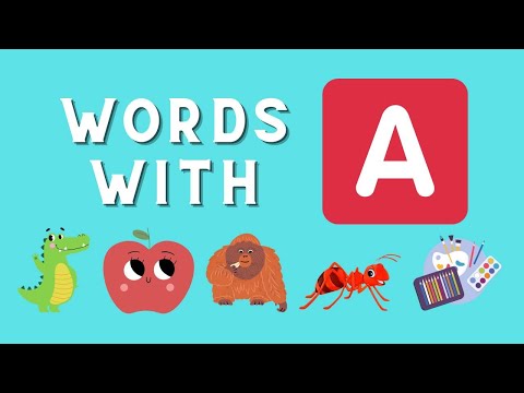 5 Words with the letter "A". ESL Learning