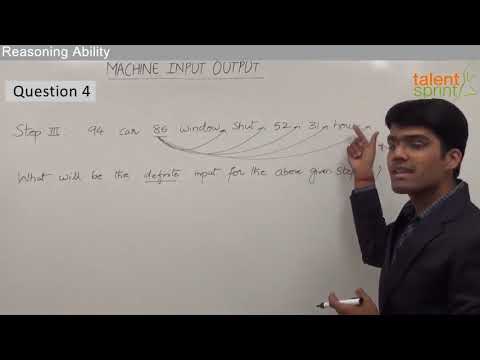 Machine Input Output - Model 1 - Example 4 Video Lecture - Crash Course for SSC CGL (English)
