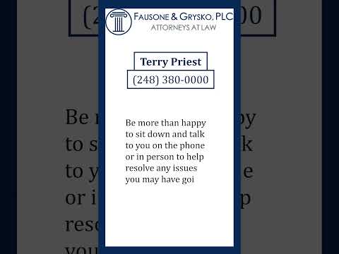 Give Terry Priest a Call! Michigan Criminal Defense & Family Law #FausoneGrysko #Michigan #Lawyer