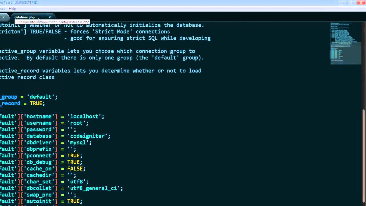 CodeIgniter - Registration Tutorial Part 1 - Setup