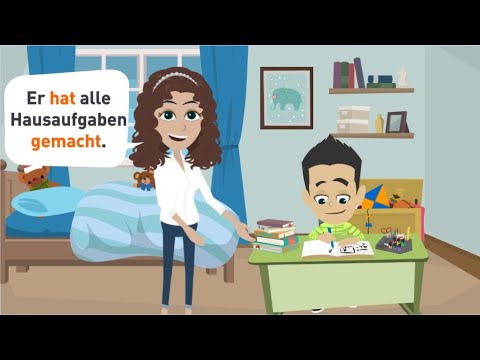 Top 40 wichtigsten Verben im Perfekt mit Beispielen und Hilfsverben | Deutsch lernen A1