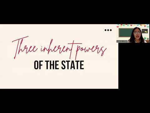 The Three Inherent Powers of the State - Teaching Demonstration
