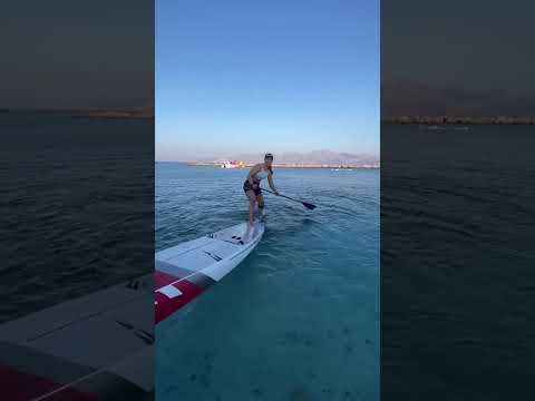 Slow Motion Perfection with Caroline Kuntzel Riding Her SIC Maui SUP Board #sicmaui