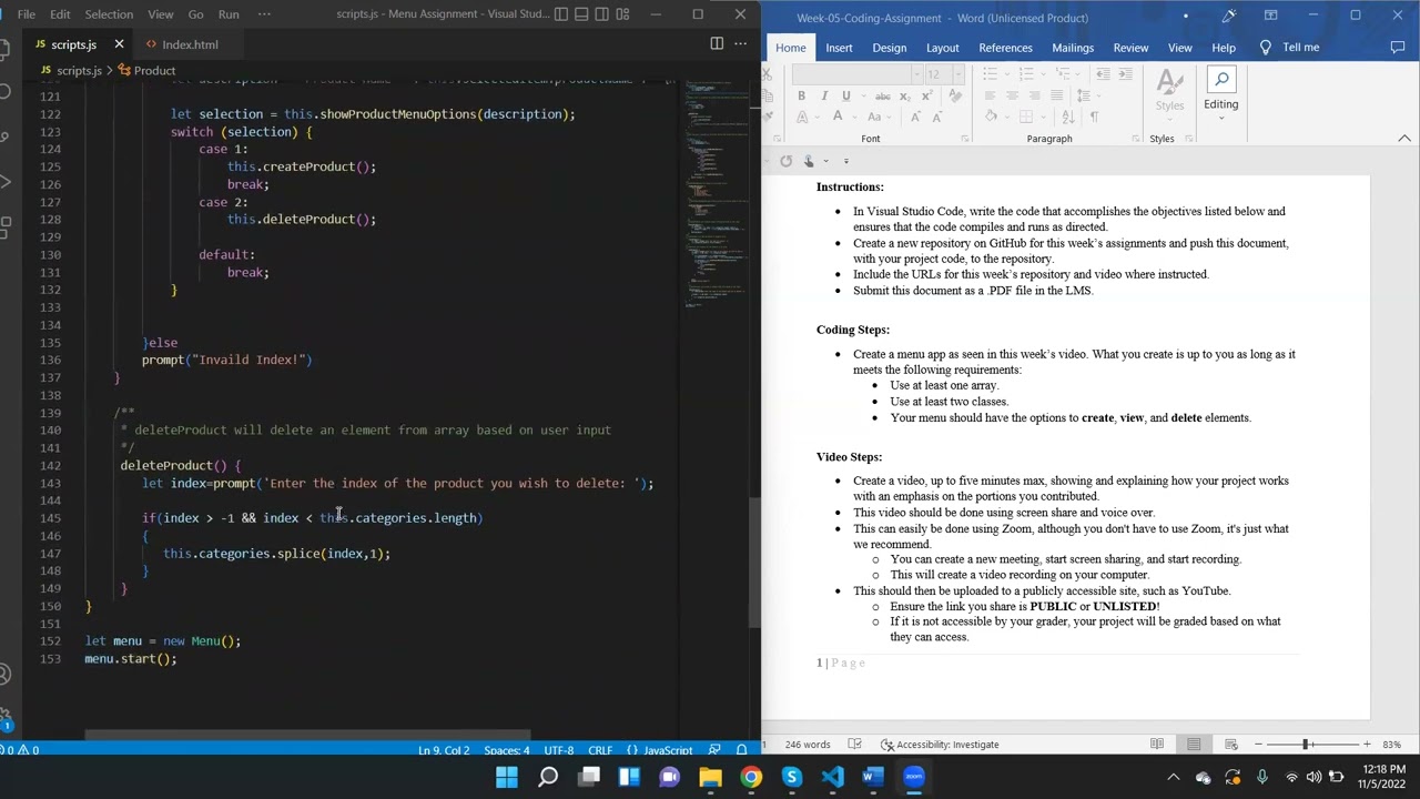 Week 5- Coding Assignment #PromineoTech