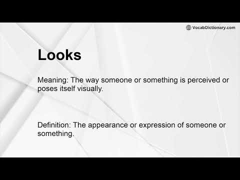 Looks Meaning