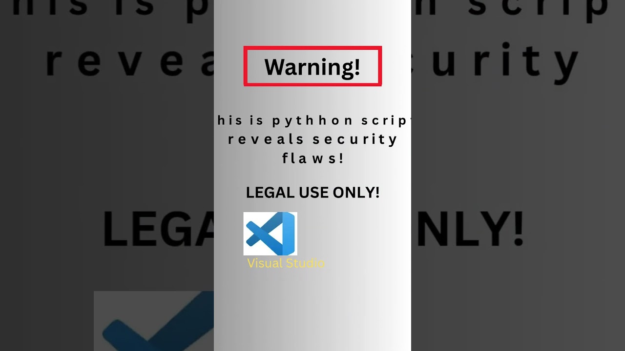 ⚠️ WARNING: This Python Script Reveals Security Flaws! [Legal Use Only]