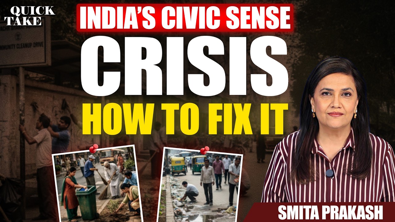 India’s Civic Sense Crisis: What’s the Fix? | Quick Take with Smita Prakash