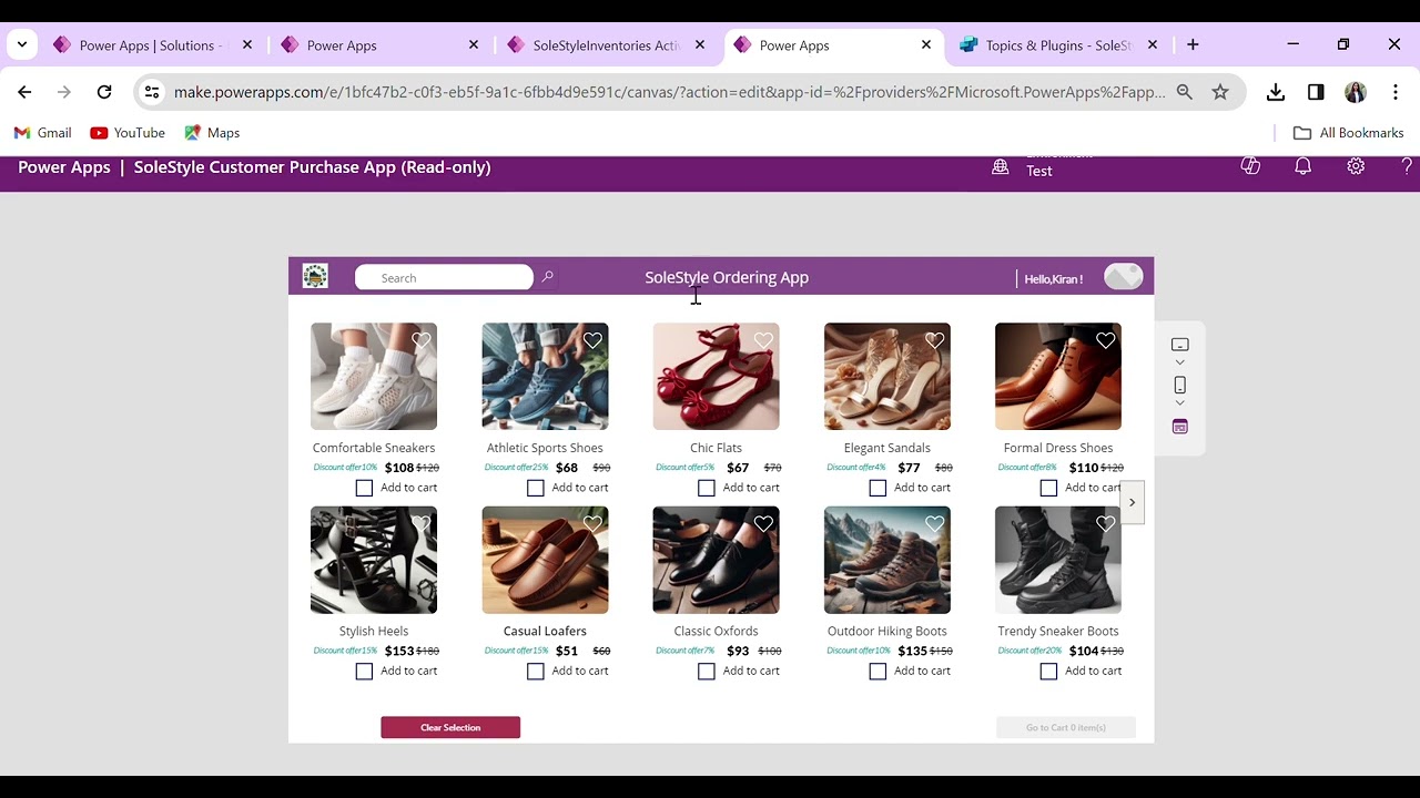 Microsoft Power Up Program | Final App Challenge | Sole Style Submission