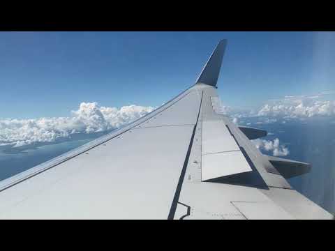 AA flight 1461 landing in St Thomas