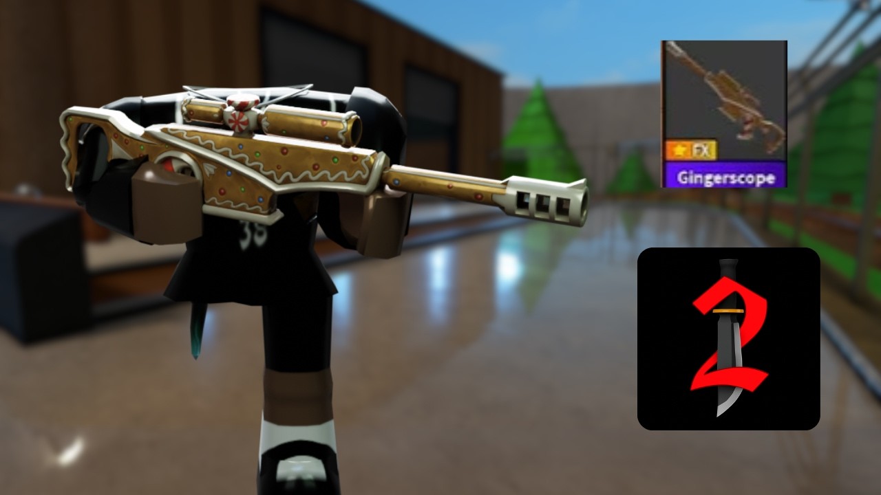 PLAYING MM2 AS A SWEAT CRAZY TRICKSHOTS W/ GINGERSCOPE