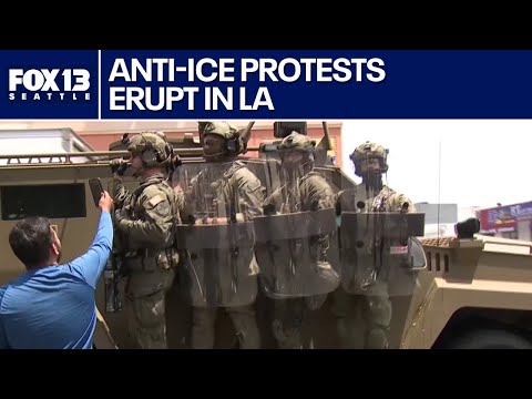 Protests erupt after ICE raids in Los Angeles
