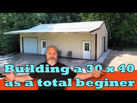 Can you DIY a 30 x 40 tube steel building? I gave it a try as a complete novice.