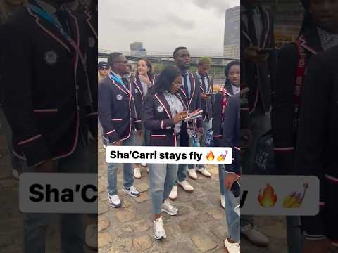 Sha’Carri bringing the Opening Ceremony HEAT🔥
