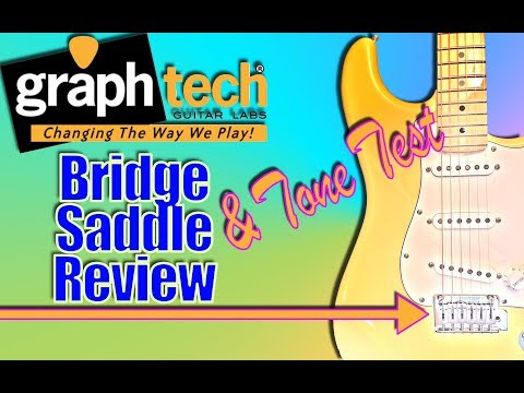 Graph Tech Fender/Squier Strat Bridge Saddles 2020 - Black | Reverb