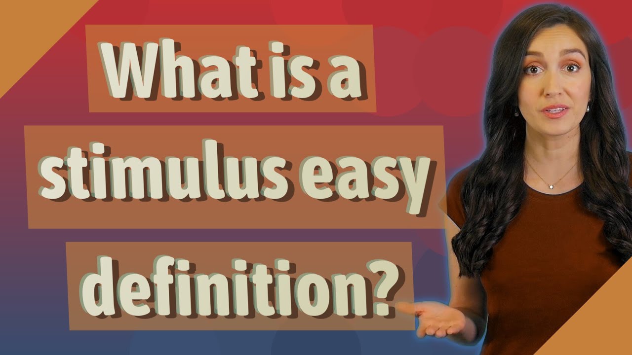 What is a stimulus easy definition?