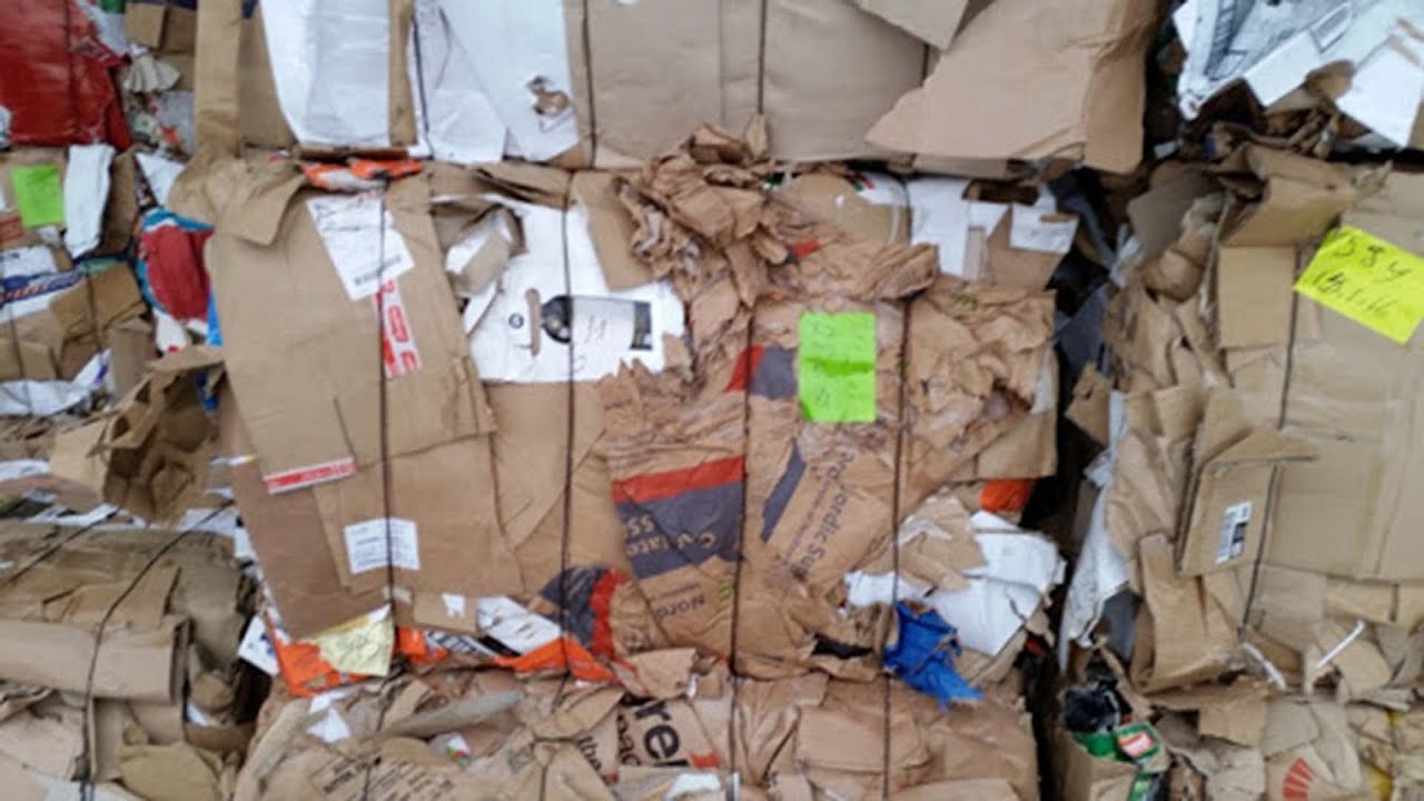 How to make a cardboard bundle baler
