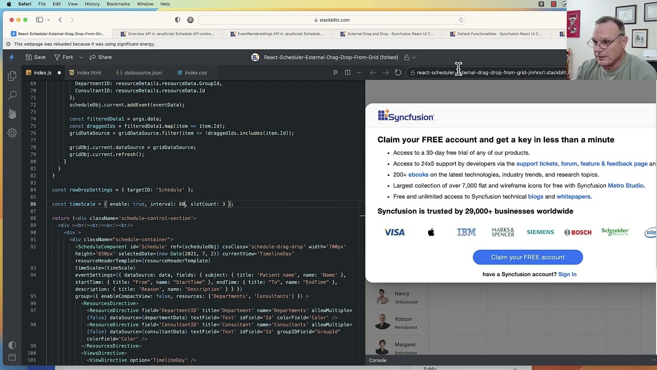 Drag and Drop Appointments from a React Data Grid to React Scheduler