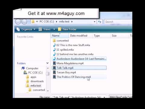 Easily Convert m4a to mp3