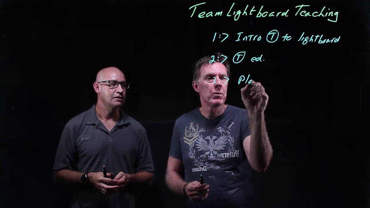 Lightboard tip- team teaching