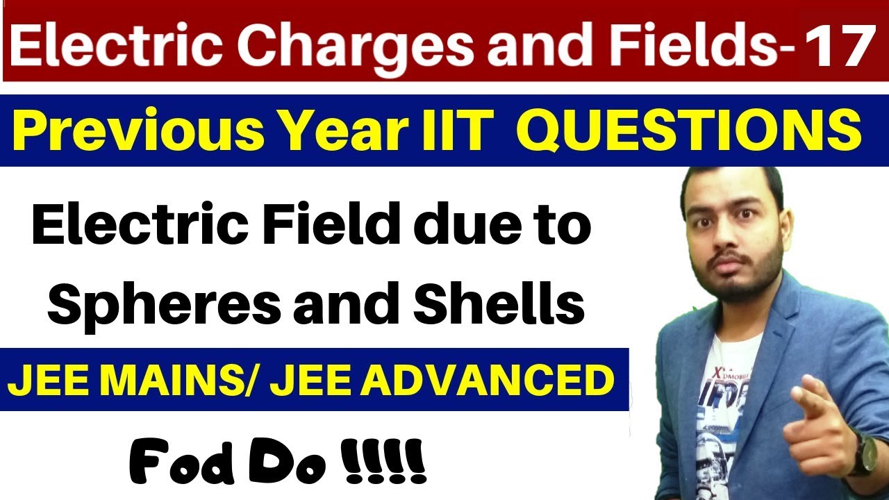 Electric Charges and Fields 17 I Electric Field due to Charged Spheres and Shells Part 2 JEE /NEET