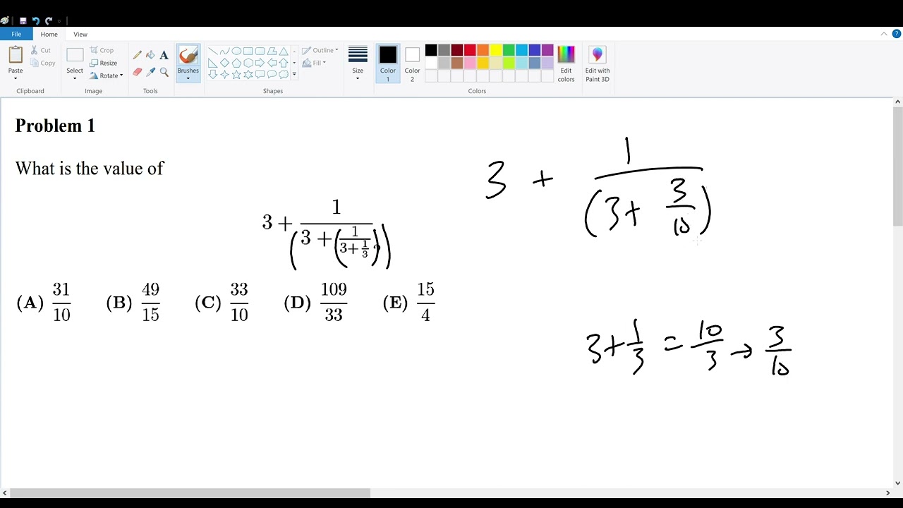 2022 AMC 10A/12A Problem 1