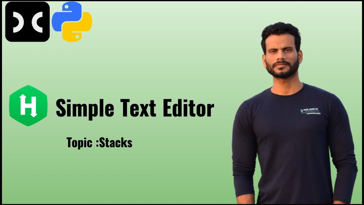 Simple Text Editor | Data Structures | Stacks | HackerRank