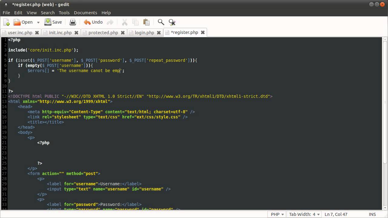 PHP Tutorial: Register and Login (User Account System) [part 03]