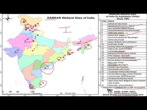Geography Through Maps – Ramsar Sites in India | UPSC UDAAN