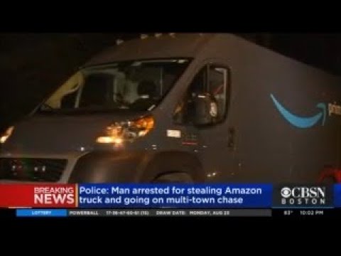 Driver Of Stolen Amazon Van Arrested In Wellesley After Police Chase