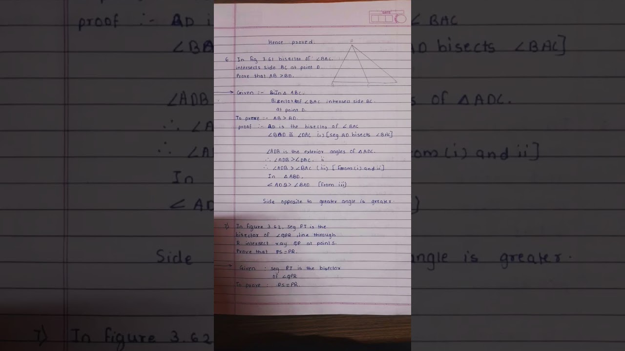 9th geometry problem Set 3 triangle #study #studytips #9th #geometry