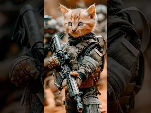 "Army Cats in Action | AI-Generated Fun Video πΎποΈ"