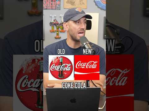 OLD LOGO Or The NEW LOGO? Which Is Better? #shorts #logos #design #graphicdesign #cocacola