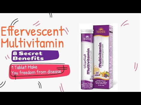 Sunshine Multivitamin effervescent tablets for energy , vitamin dificiency problems || Medic Health