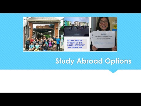 Studying Abroad & Global Health