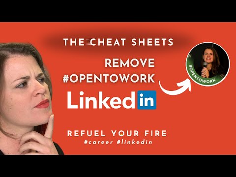 How to remove LinkedIn open to work photo frame | LinkedIn profile tips | Lauren Kress
