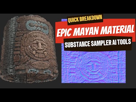 Substance 3D Sampler Mayan Wall Creation – Quick Breakdown