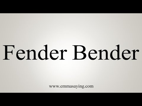 How To Say Fender Bender