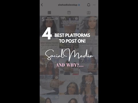 The 4 Best Social Media Platforms Content Creators should Post on, and Why!