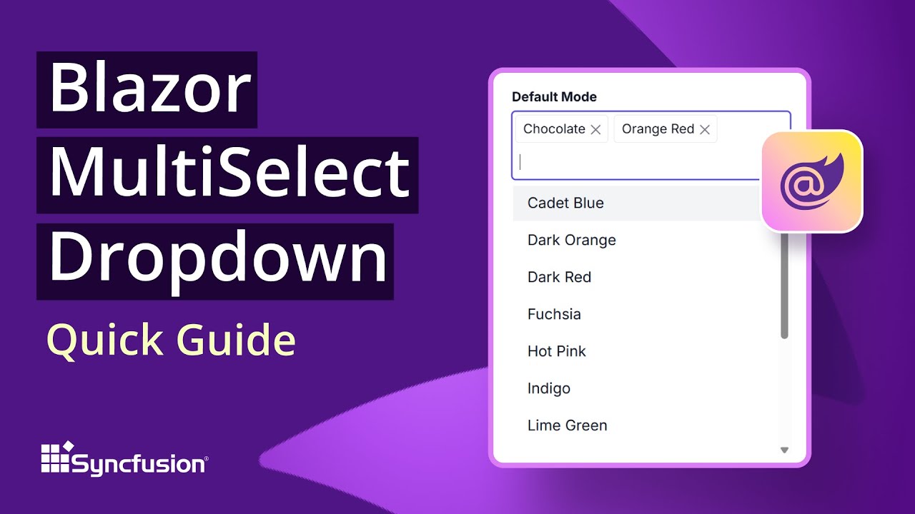Blazor MultiSelect Dropdown: The Ultimate Feature Walkthrough