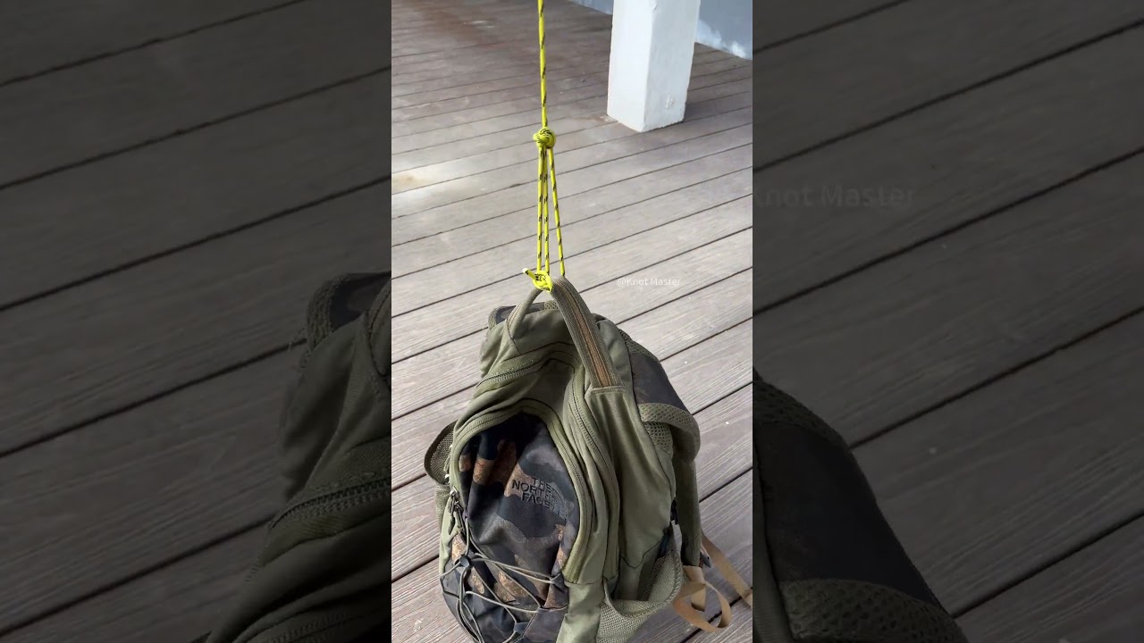 WOW, The best and easiest self-release knot for thinner ropes!