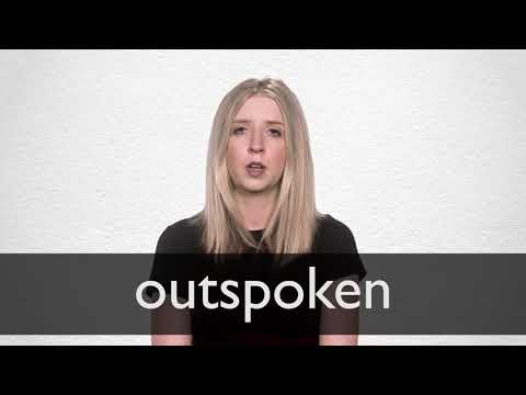 OUTSPOKEN definition and meaning | Collins English Dictionary