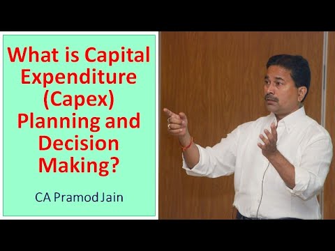 What is Capital Expenditure (Capex) Planning and Decision Making? I CA Pramod Jain