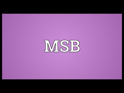 MSB Meaning