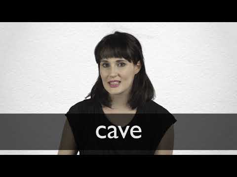 CAVE definition and meaning | Collins English Dictionary